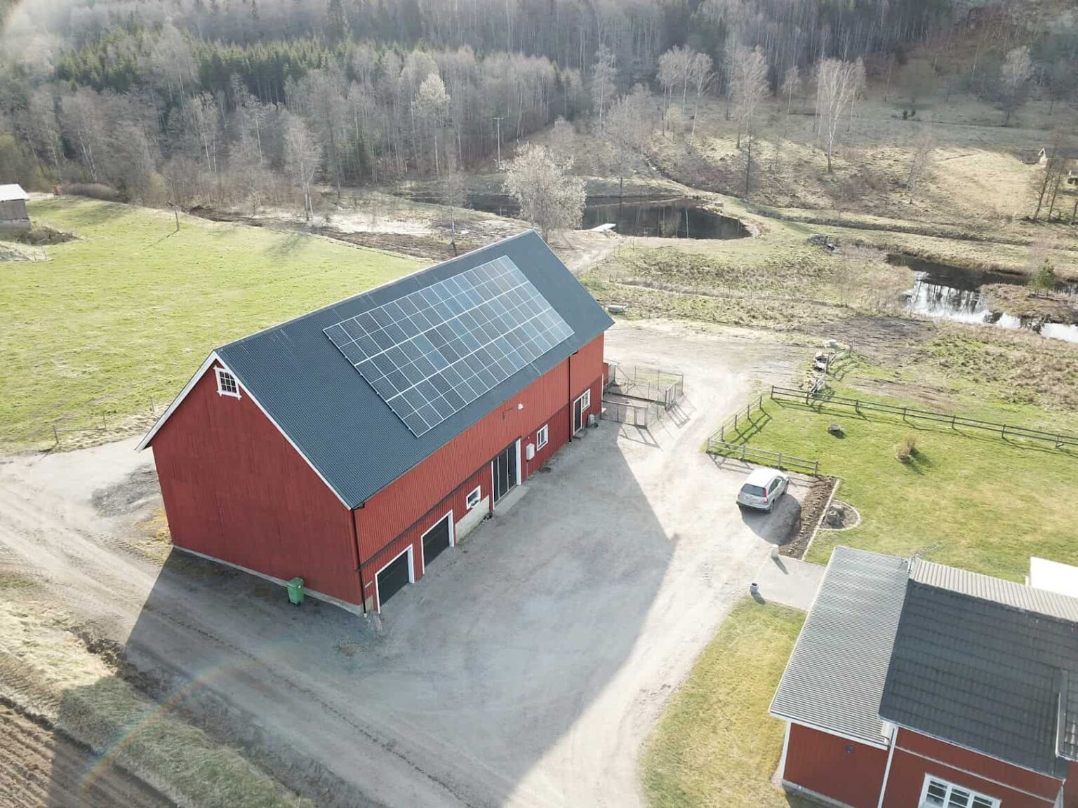 Grön teknik för lantbruk: Solenergi, batterilager och reservkraft